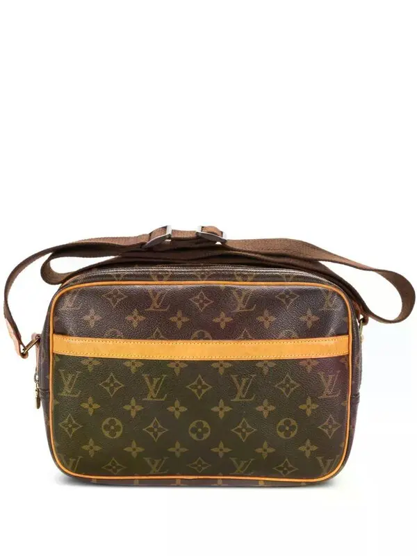 LOUIS VUITTON Monogram Reporter Shoulder Bag - Brown