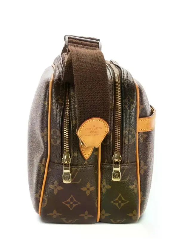 LOUIS VUITTON Monogram Reporter Shoulder Bag - Brown
