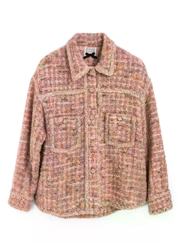 EDWARD ACHOUR PARIS Braided-trim Bouclé Jacket