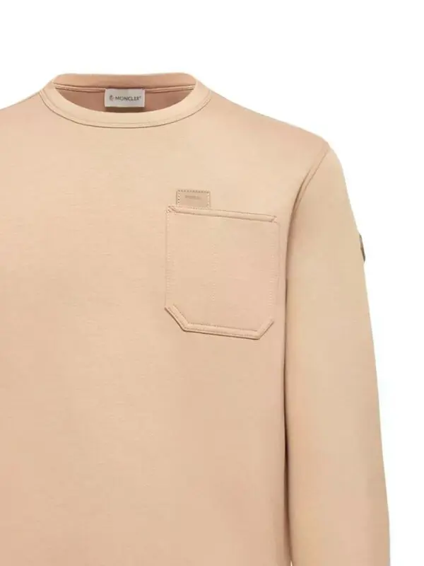 Moncler Logo Patch Sweatshirt - Neutrals