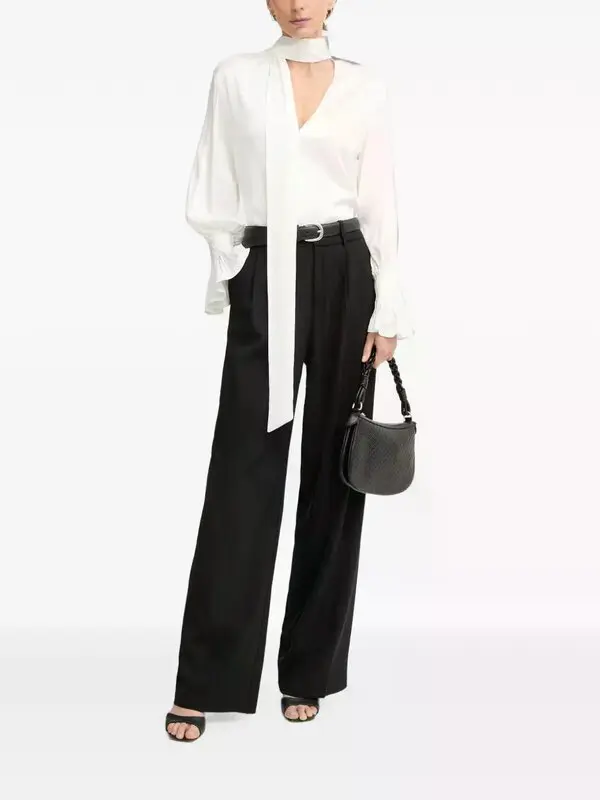 SILVIAN HEACH Pussy-bow Ruffled Blouse