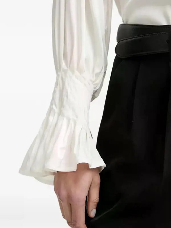 SILVIAN HEACH Pussy-bow Ruffled Blouse