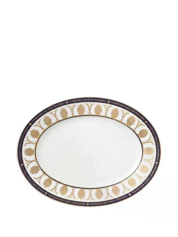 GINORI 1735 Impero Cleopatra Oval Plate - White