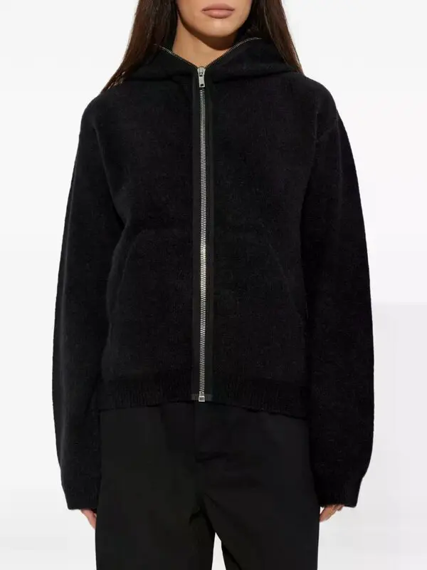 Rick Owens Hooded Zip-up Cardigan