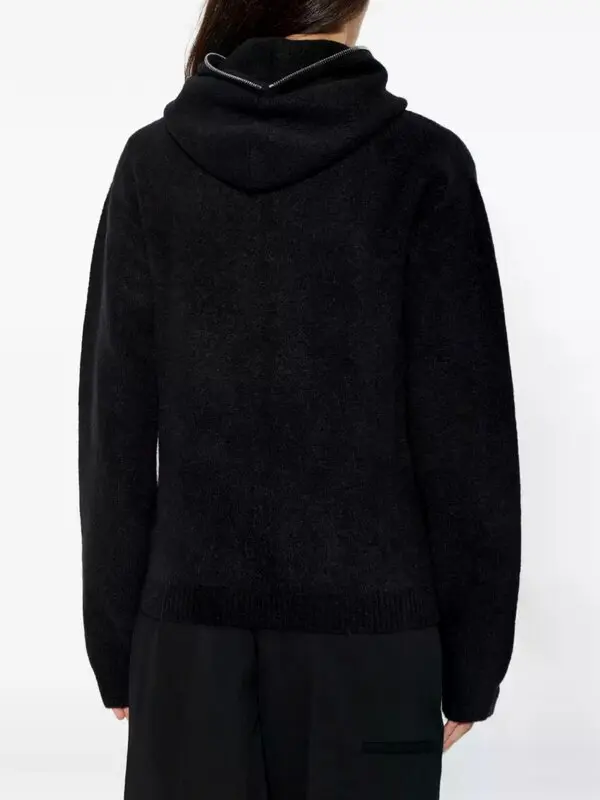 Rick Owens Hooded Zip-up Cardigan