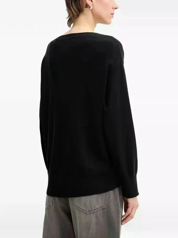 BENETTON Ribbed-trim Crew-neck Sweater