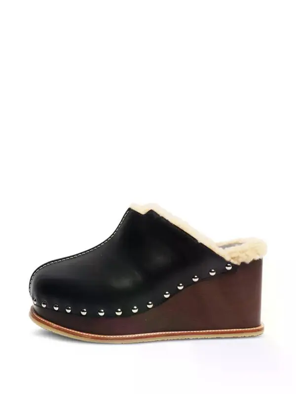 Hermès Earth Studded Mules