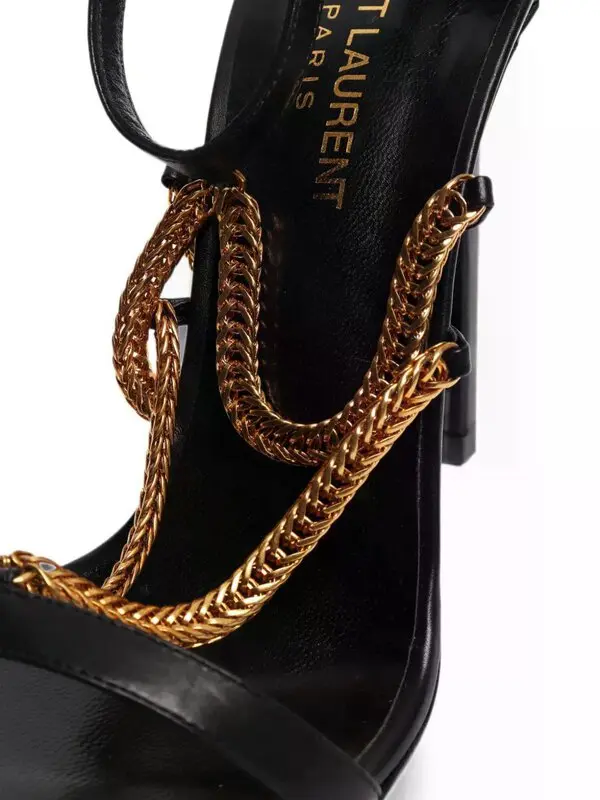 Saint Laurent Chain-detail Stiletto Sandals