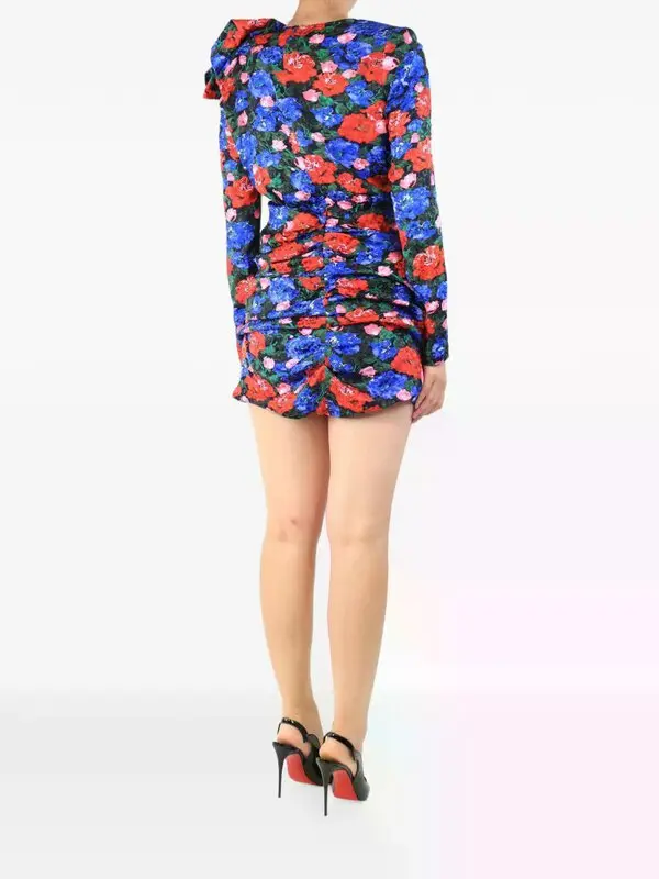 Magda Butrym Floral-print Ruched Mini Dress