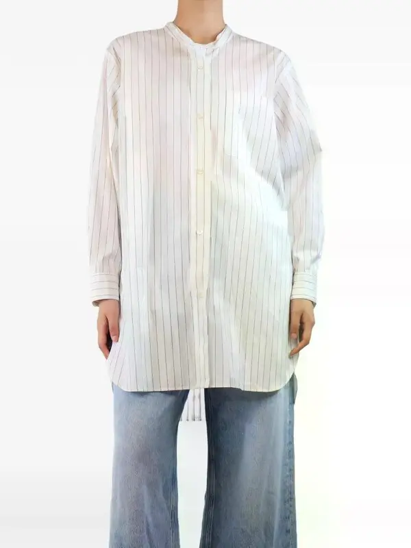 MARGARET HOWELL Striped Long-sleeve Shirt