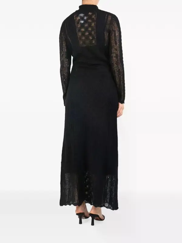 Ulla Johnson Alpaca-blend Maxi Dress With Chevron Knit And Scalloped Hem
