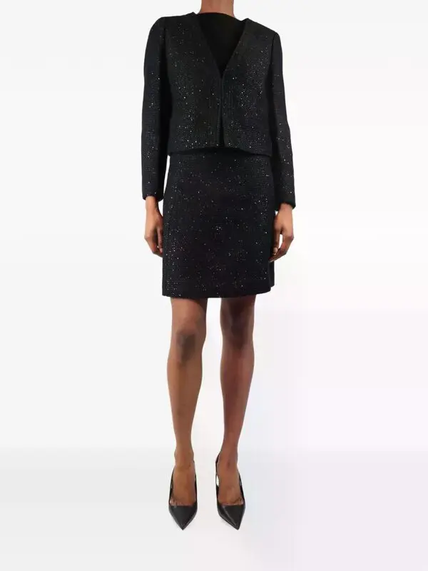 J. Crew Sequin Tweed Skirt Set