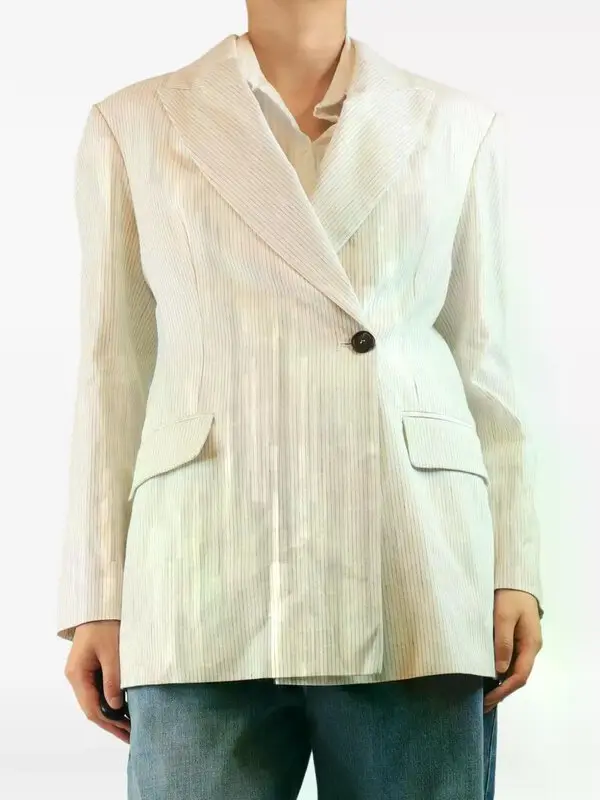 Brunello Cucinelli Striped Double-breasted Blazer