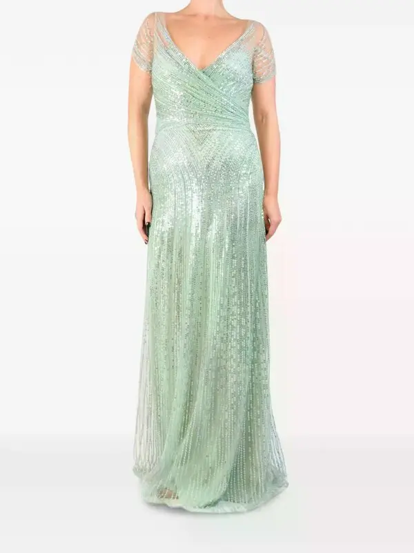 Jenny Packham Sequin-embellished Maxi Dress