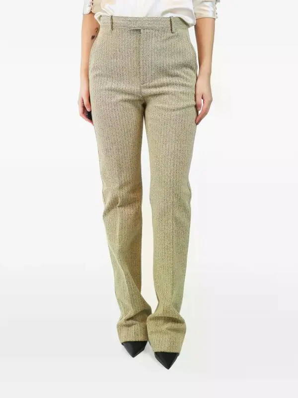 Bottega Veneta Beige Herringbone Boucle Trousers - Neutrals