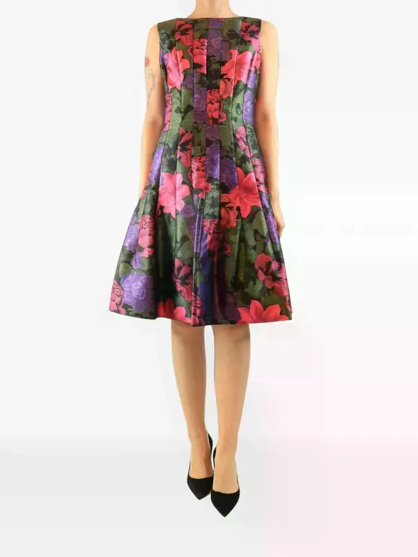 Oscar De La Renta Sleeveless Midi Dress - Purple
