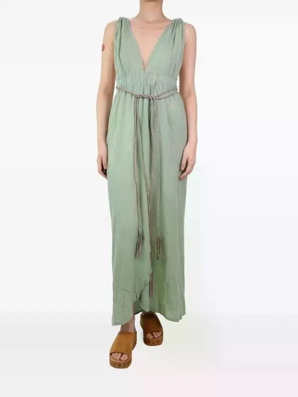 Caravana Halterneck Braided Midi Dress