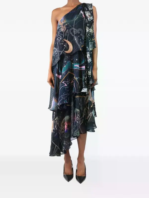 Camilla Asymmetrical Neck-tie Dress