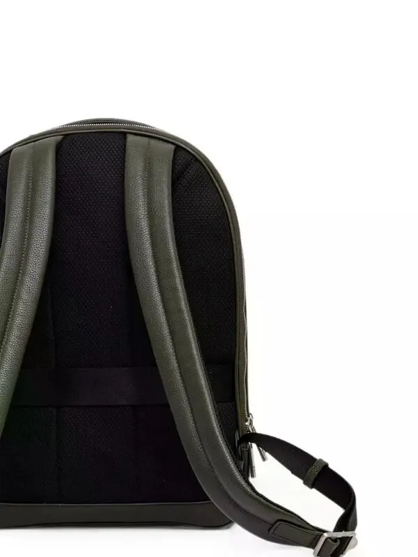 TRUSSARDI Office Pebbled-effect Backpack - Green