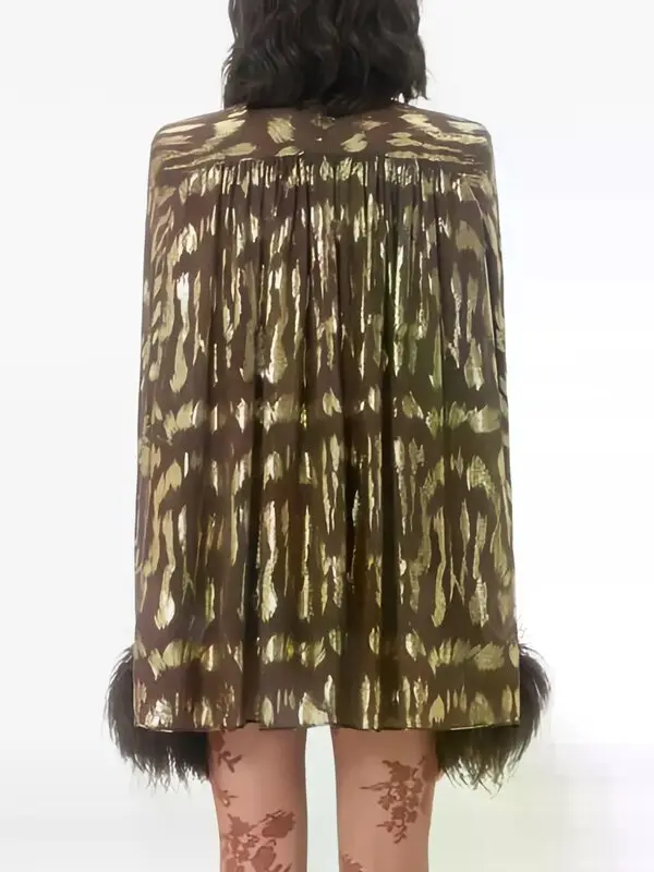 Valentino Garavani Lurex Jacquard Shirt - Brown
