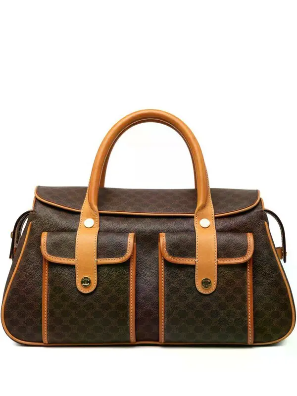Celine 2000 Macadam Coated Canvas Handbag