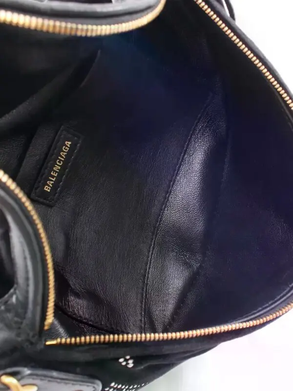 Balenciaga Souvenir Cross Body Bag With Rhinestone Embellishment