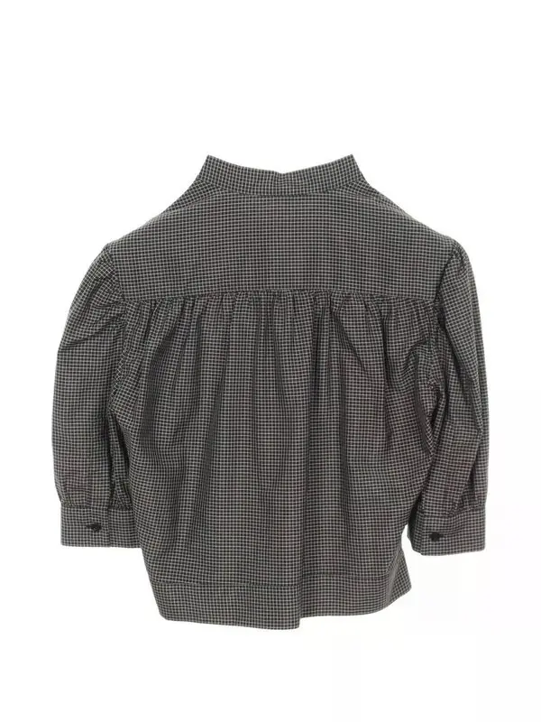 Dior Puff-sleeve Pussy-bow Blouse