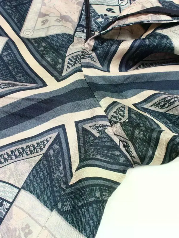 Dior Kenny Scharf Silk Graphic Print Shorts