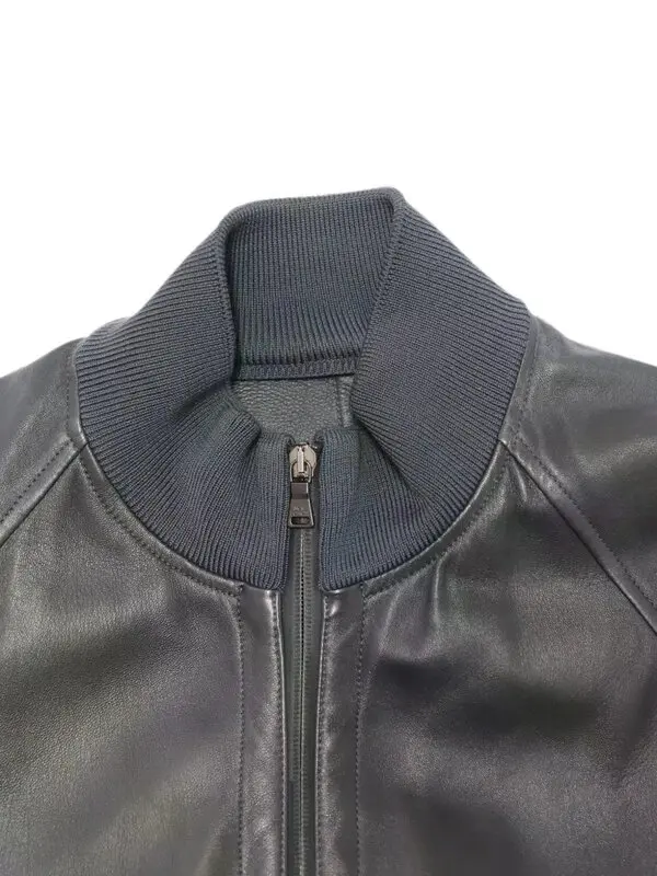 Neil Barrett Zip-up Leather Bomber Jacket