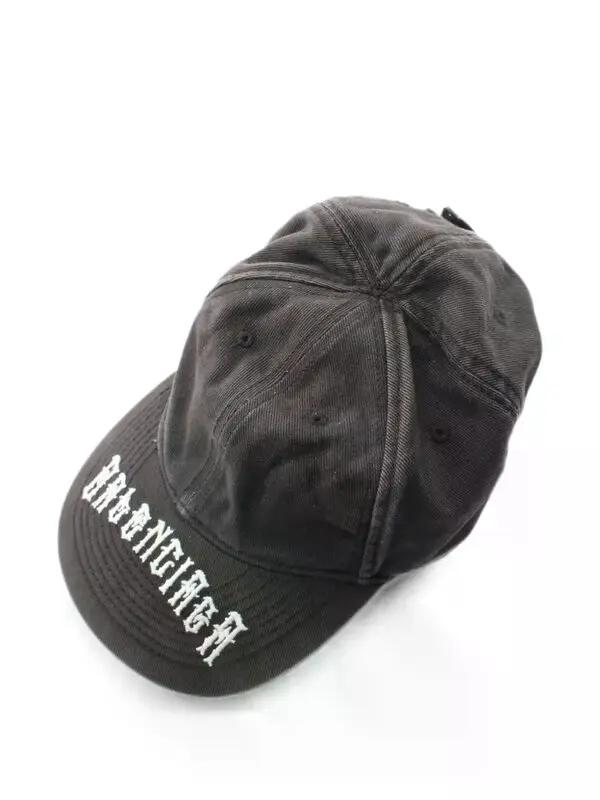 Balenciaga Tattoo Logo Baseball Cap - Grey
