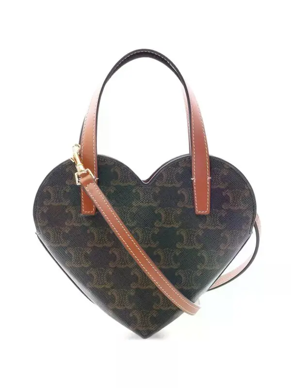Celine Triomphe Heart Tote Bag - Black