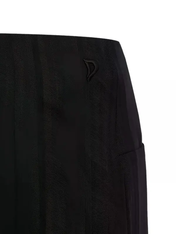 DONDUP Herringbone-patterned Mini Skirt