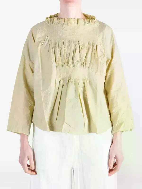 DANIELA GREGIS Ruffled Neck Blouse