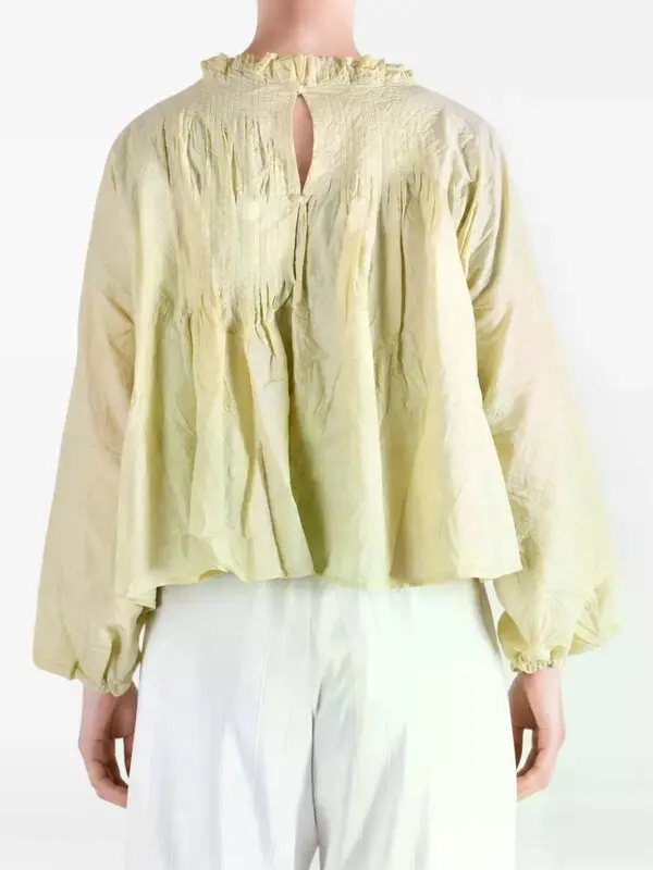 DANIELA GREGIS Ruffled Neck Blouse