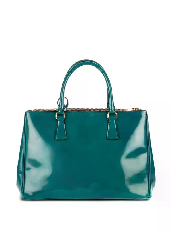Prada Galleria Double-zip Tote Bag - Green