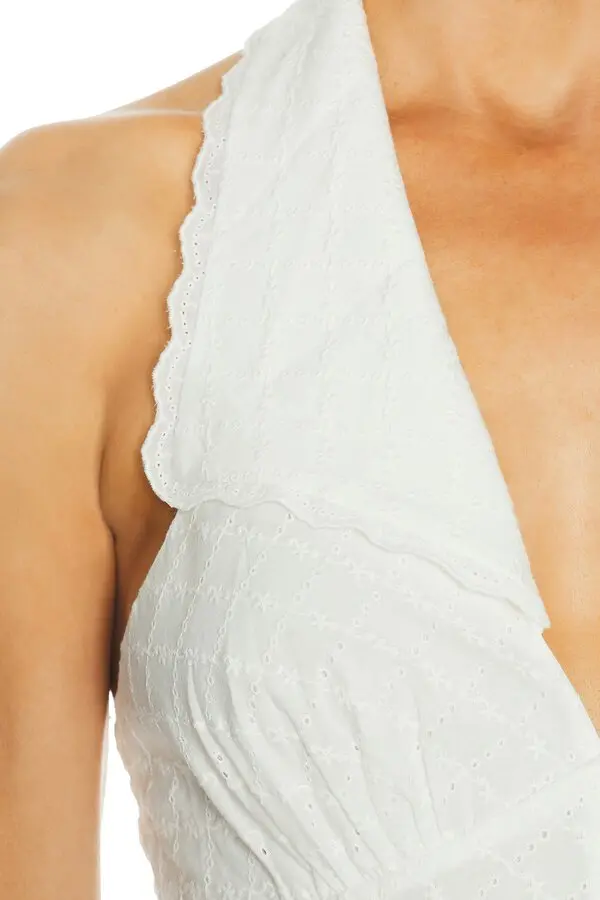 MIRROR PALAIS Eyelet Mini Dress