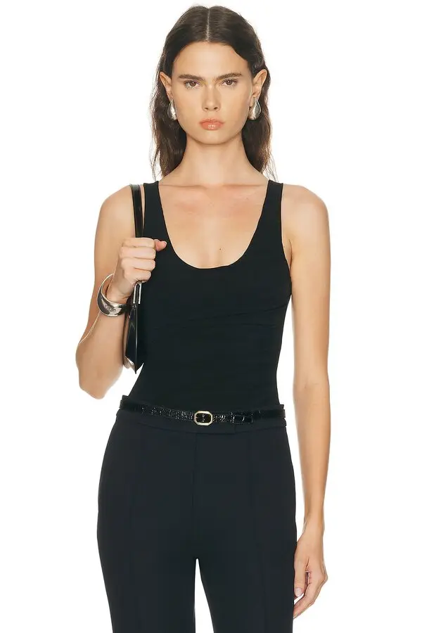 Alex Perry 19978装" Mesh Thong Back Bodysuit