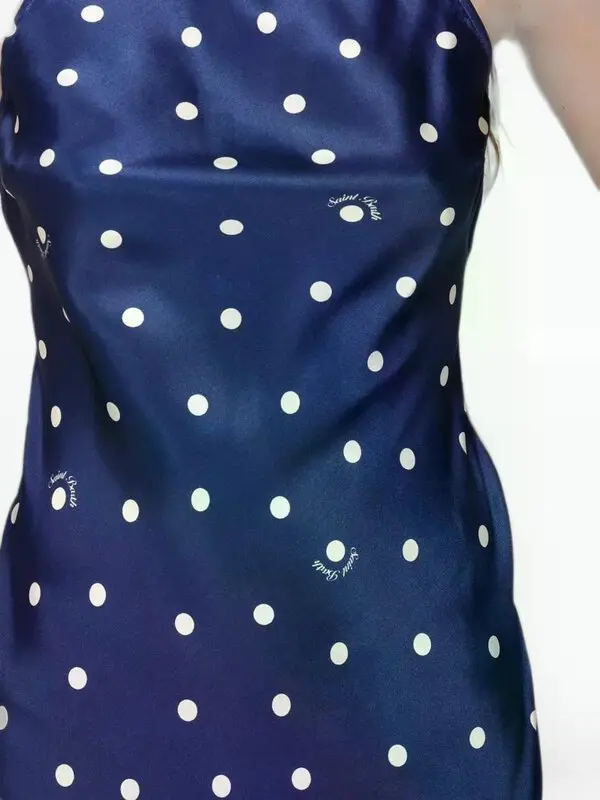MC2 SAINT BARTH Polka-dot Silk Dress