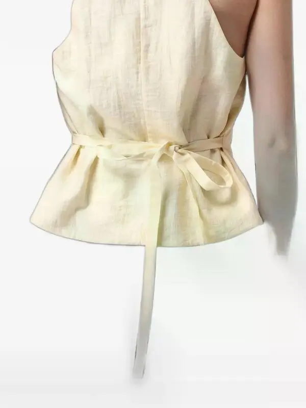 TELA V-neck Single-breasted Waistcoat