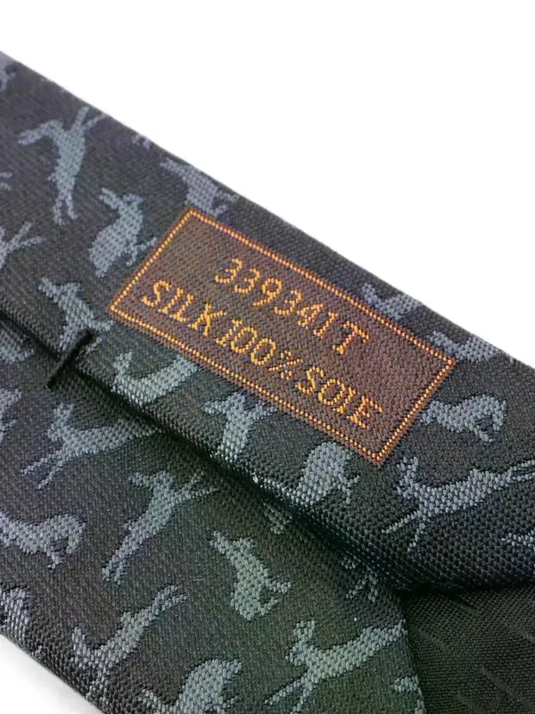 Hermès Rabbit-pattern Tie