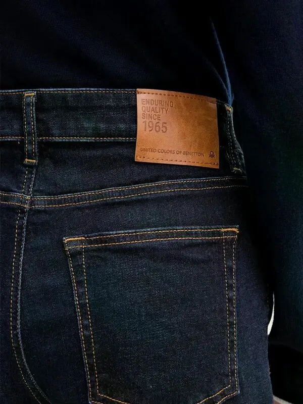 BENETTON Logo-patch Flared Jeans