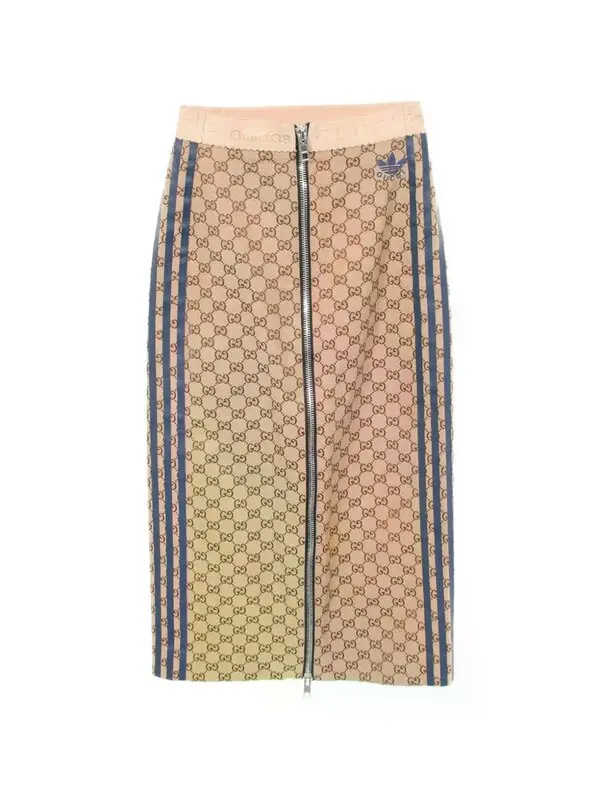 Gucci Adidas Gg Canvas Skirt - Neutrals