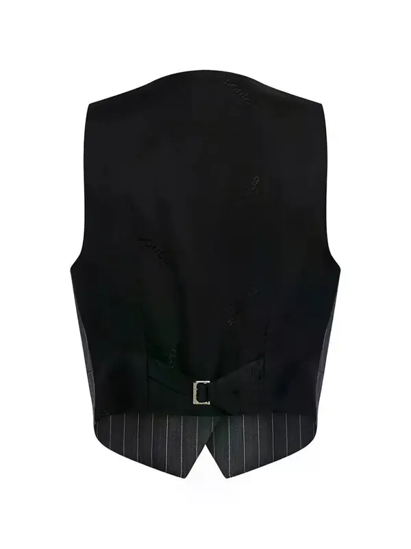 DONDUP Pinstripe-pattern V-neck Waistcoat