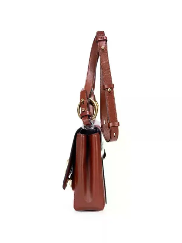 Chloé C Logo Shoulder Bag - Brown