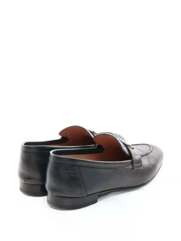 Hermès Paris H-logo Loafers - Black