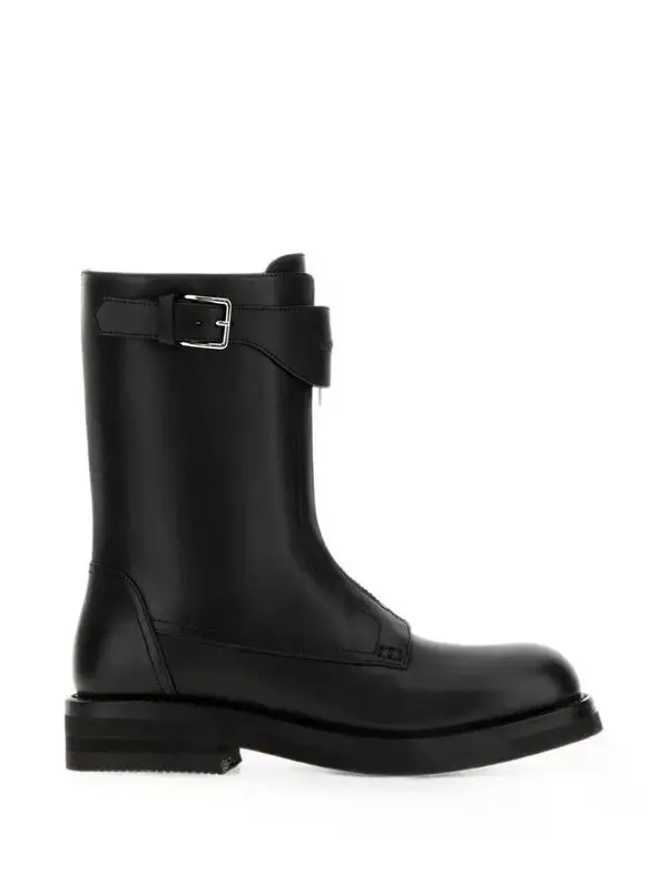 Alexander McQueen Buckle-fastening Zip-up Boots - Black