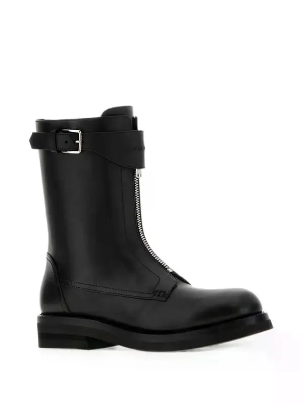 Alexander McQueen Zip-up Boots - Black