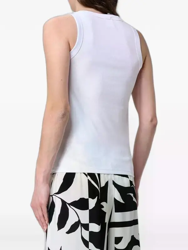 Max Mara Ribbed-knit Cotton Top