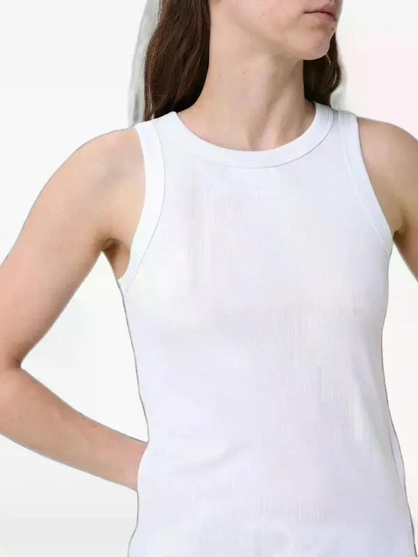Max Mara Ribbed-knit Cotton Top