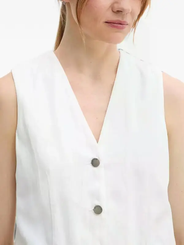 BENETTON V-neck Button-up Waistcoat